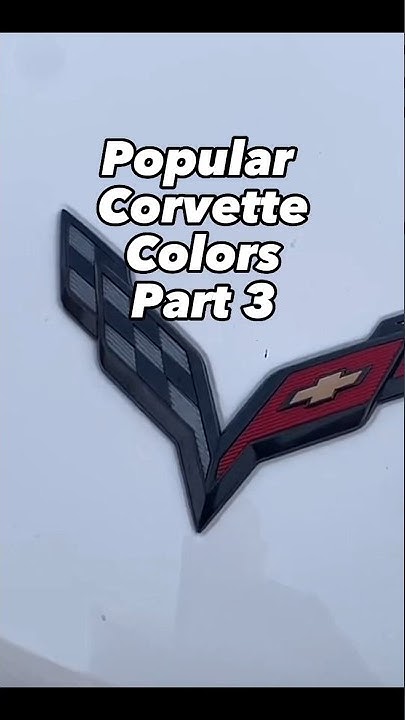 Part 3 of the most popular Chevy Corvette colors through the ...