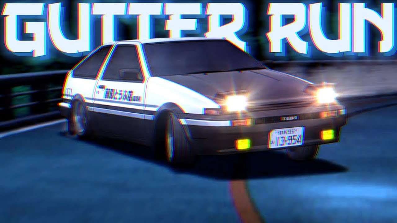 Gutter run-initial d edit - YouTube