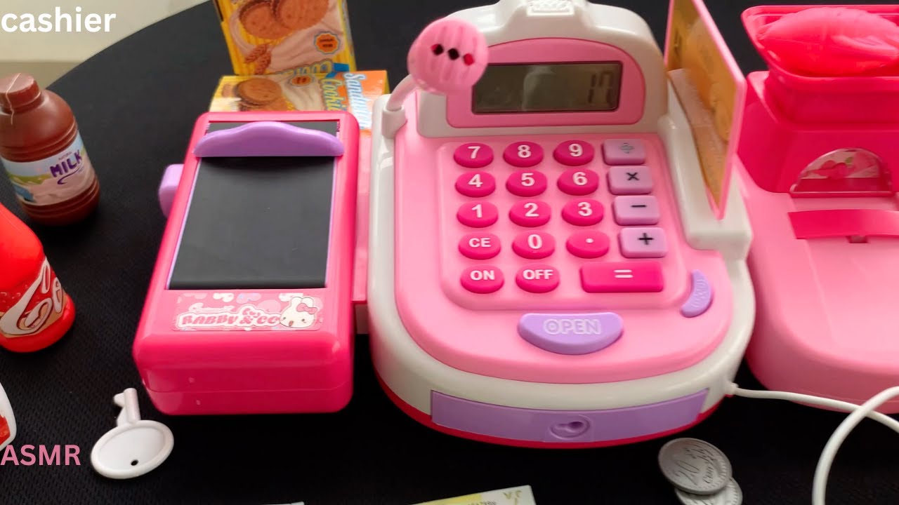9 Minutes Satisfying with Unboxing cashier Toy Set | ASMR - YouTube