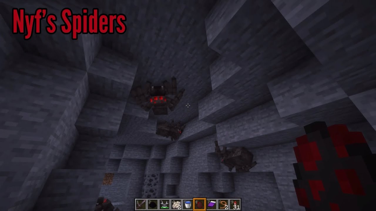 Nyf’s Spiders should replace Minecraft vanilla spiders... feat. Nyf’s ...
