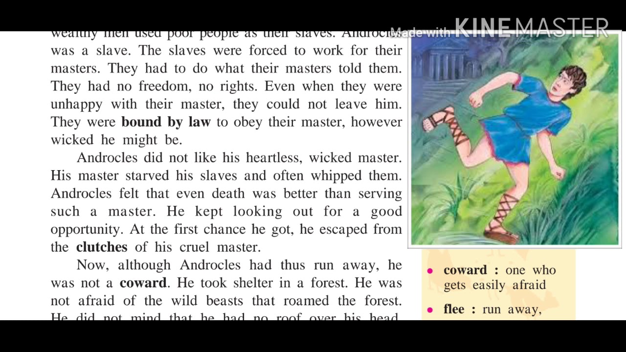 Std:8th English , Unit:Androcles and the Lion (Explanation) - YouTube