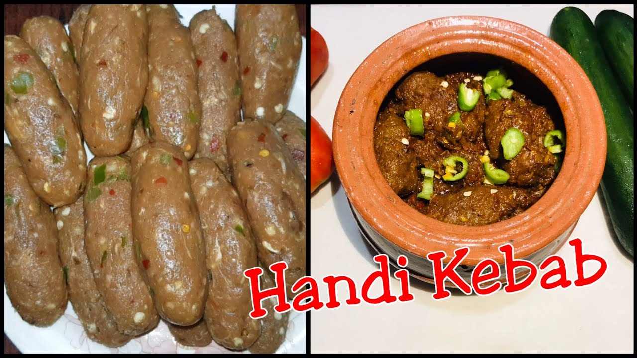 Handi kebab recipe/ by Bina's Little World| ہانڈی کباب - YouTube