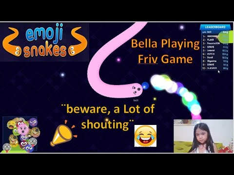 Bella Playing Emoji Snake Game from FRIV - YouTube