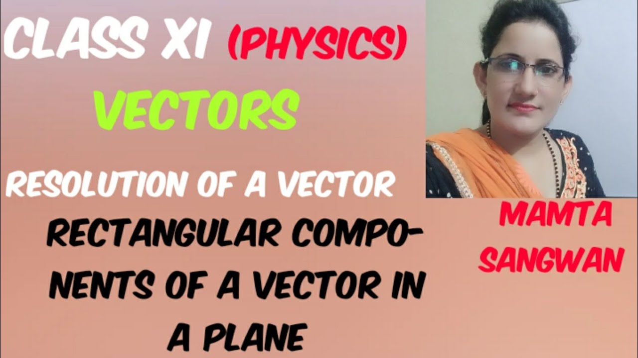 XI#Physics#Vectors#Resolution of Vectors #Rectangular components of ...