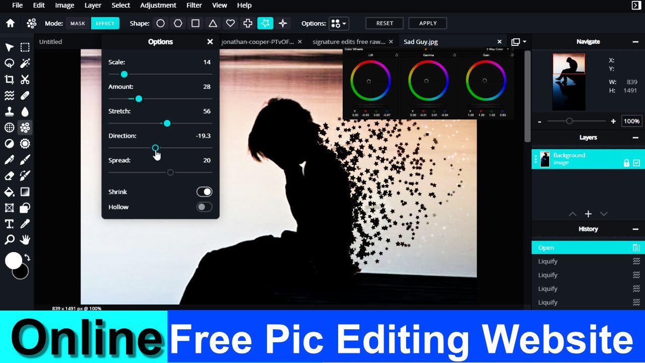 Online photo editing full tutorial | Pixlr E photo editing tutorial Hindi | Free Online photo ...