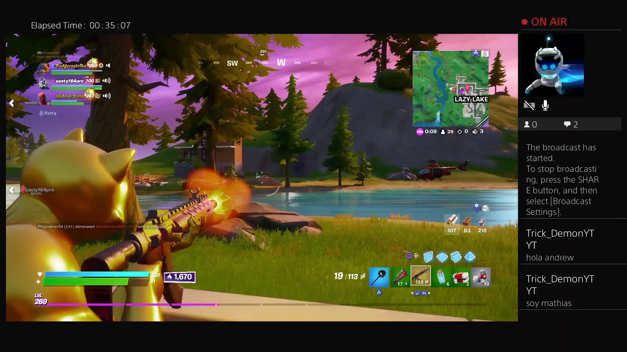 My friend on my ps4 - YouTube