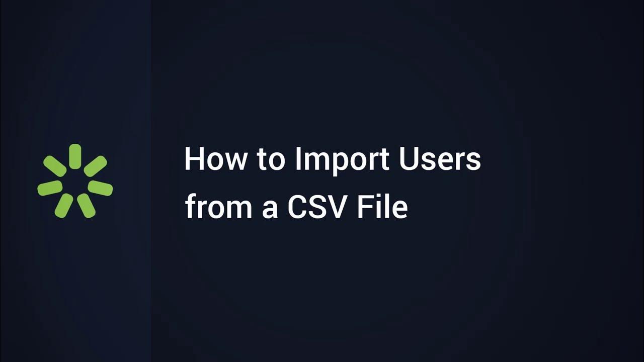How to Import Users from a CSV File to iSpring Learn LMS - YouTube