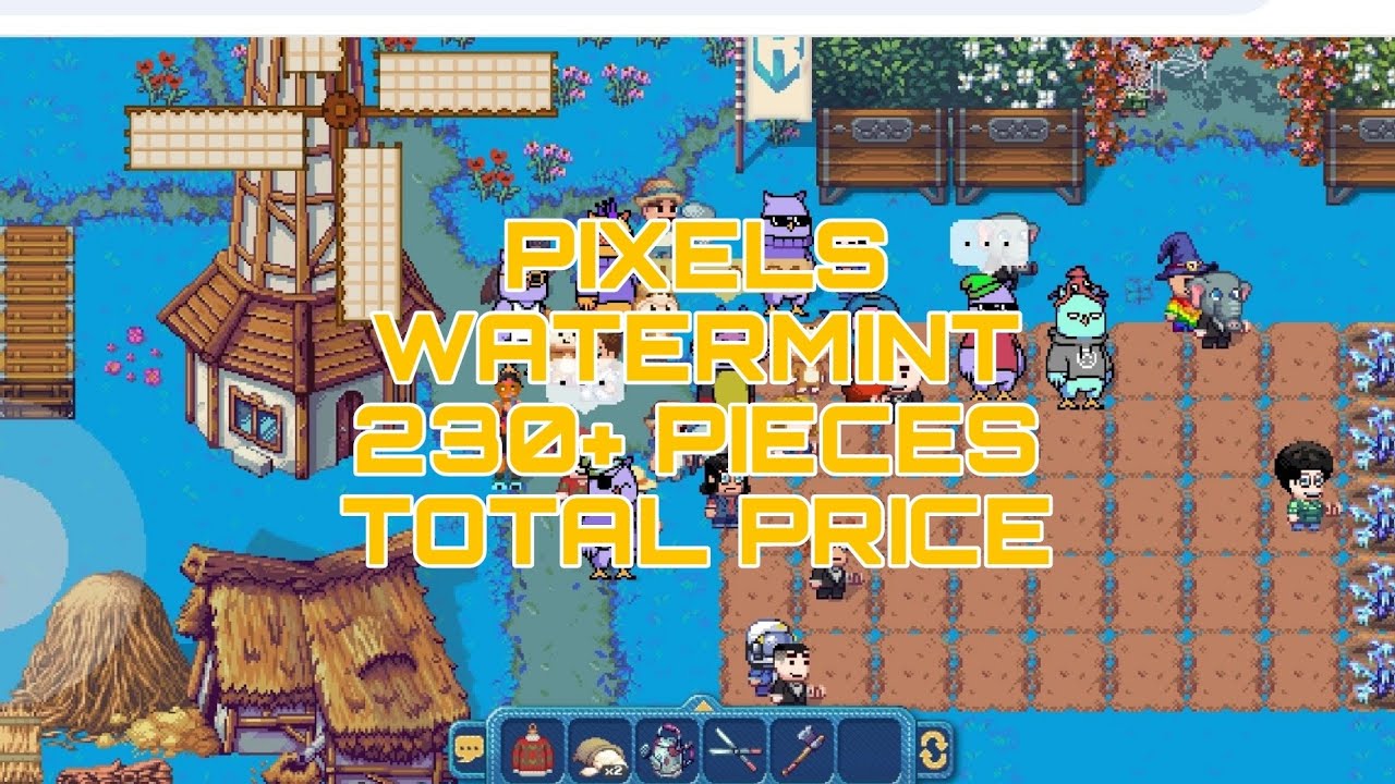 PIXELS WATERMINT 230+ PIECES TOTAL PRICE - YouTube