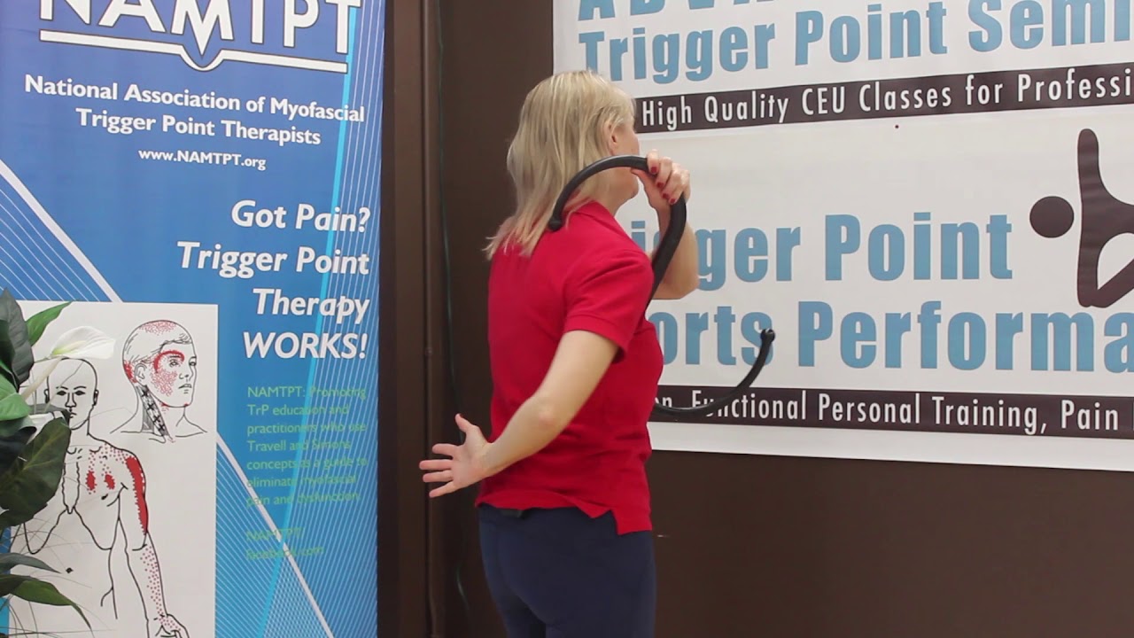 Backnobber to eliminate "stiff neck" or neck pain caused by Levator ...