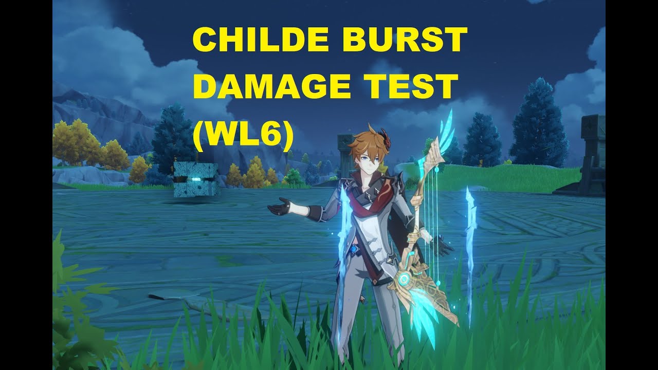 Genshin Impact Childe Burst Damage Test. - YouTube