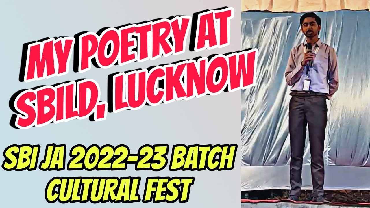 My Poetry at SBILD, Lucknow | SBILD Training Journey in my words ️ ...