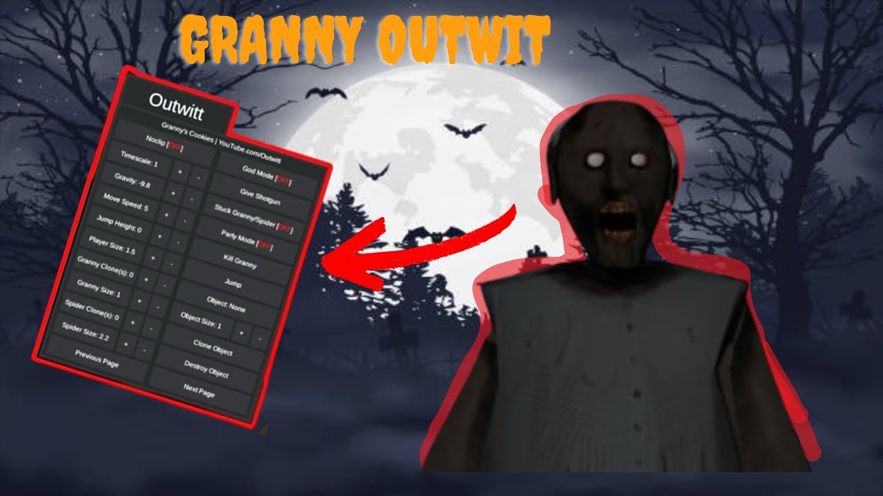 ТЕСТВАМ НЕРВИТЕ НА GRANNY С МОД МЕНЮ В GRANNY OUTWIT - YouTube