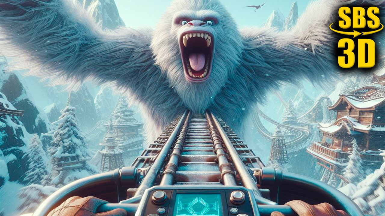 3D YETI | Roller Coaster | VR Vídeo 3D SBS [Google Cardboard • VR Box ...