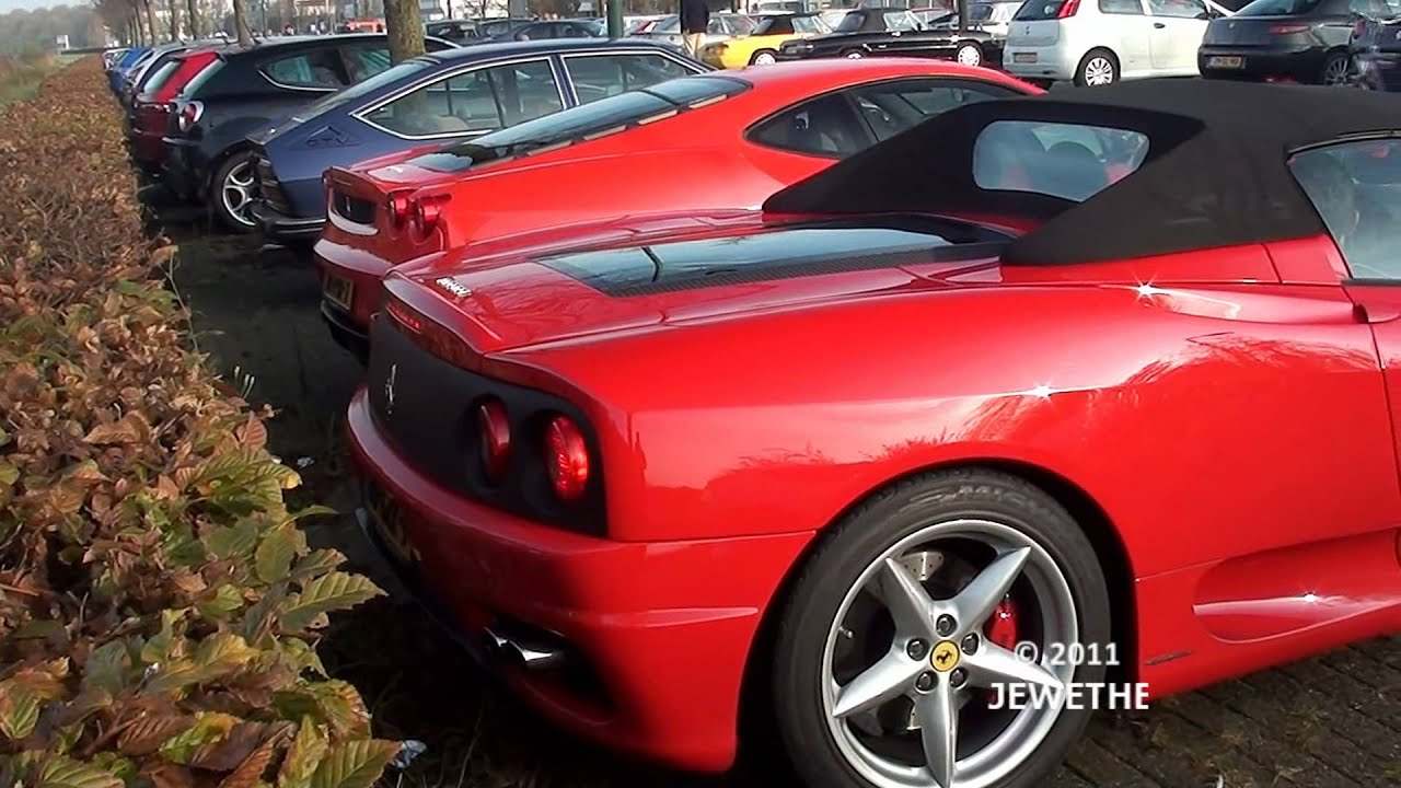 LOUD REV BATTLE: Ferrari F430 vs Ferrari 360 spider - Auto Italia 2011 ...