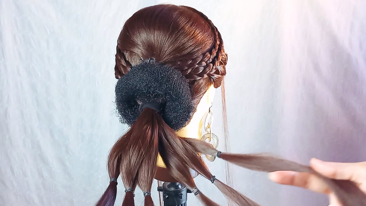 Easy juda hairstyle | bun hairstyle | wedding hairstyle | saree look ...