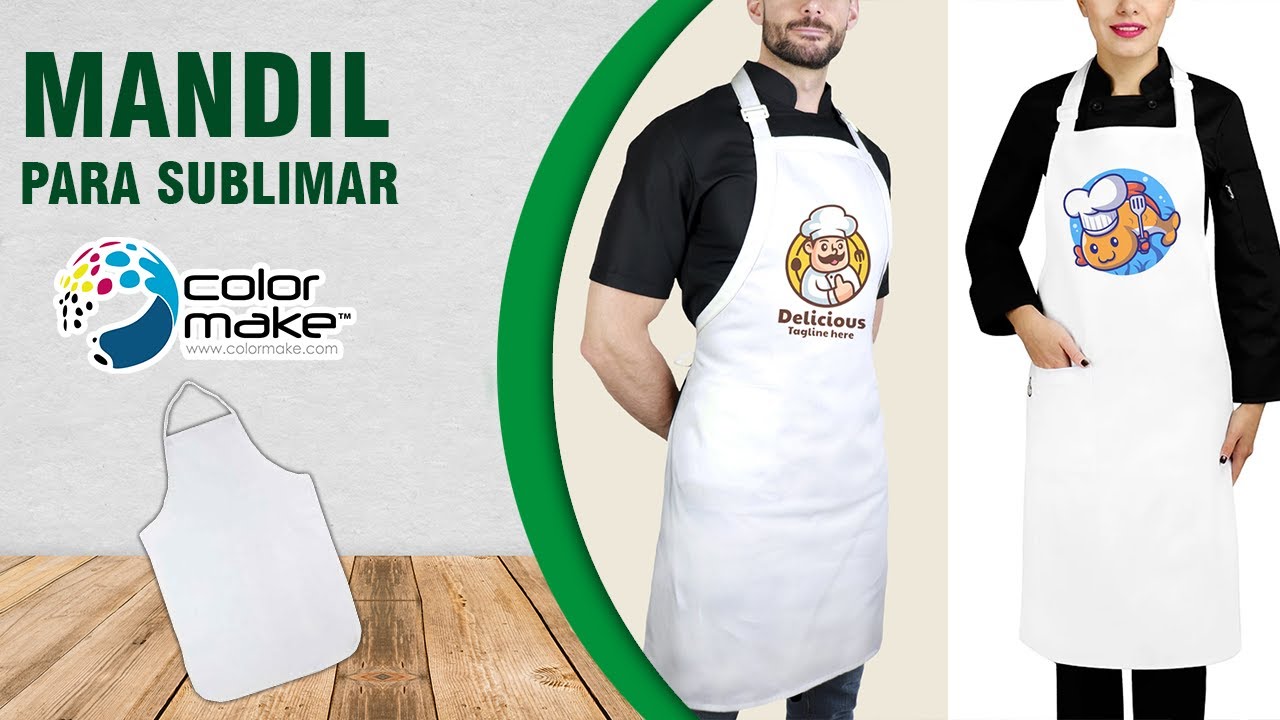 SUBLIMACIÓN DE MANDIL I COLOR MAKE - YouTube