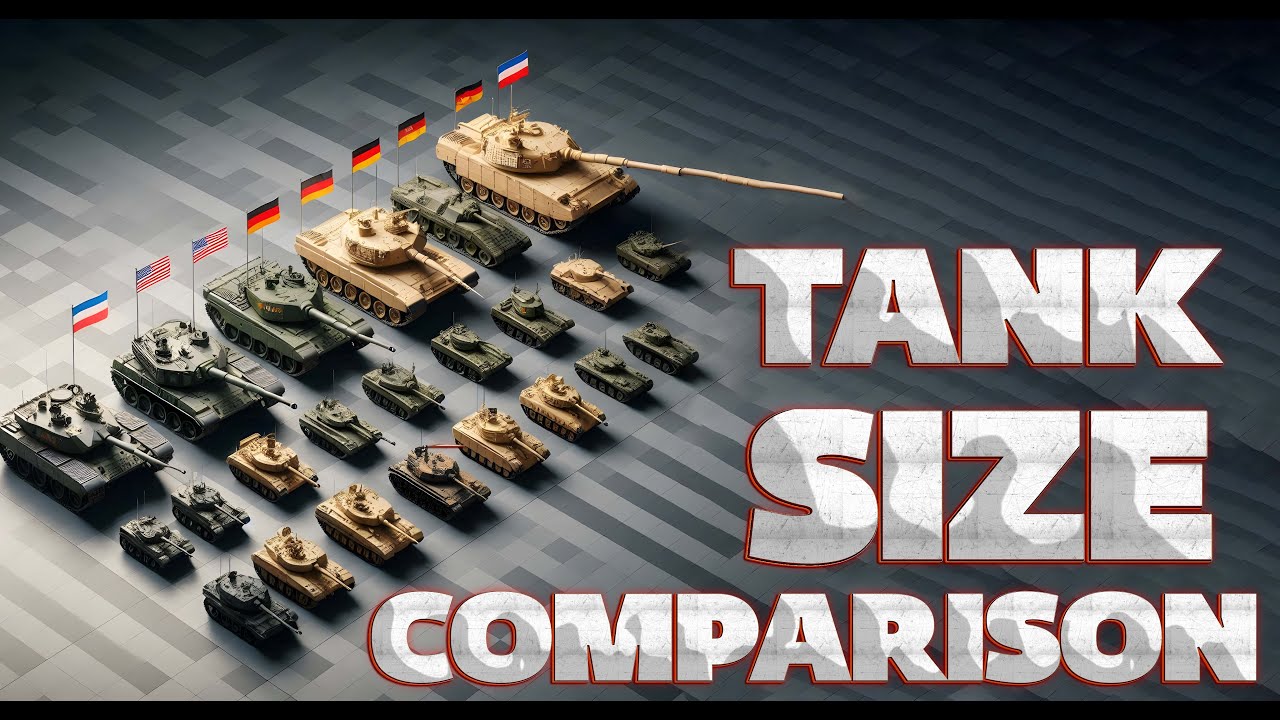 Tanks Size Comparison last update !!🧯🧯 #3dcomparison #military #tank ...