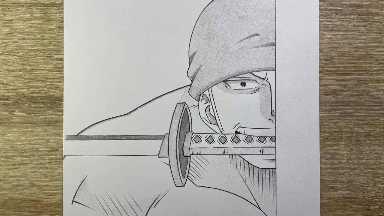 Comment Dessiner Zoro Half Face | Tutoriel Dessin One Piece Facile ...