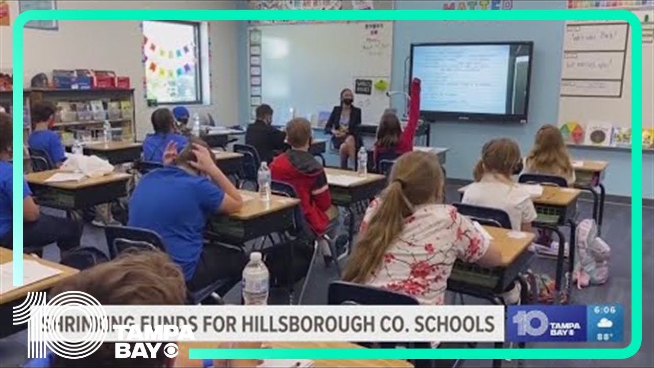 Funds for Hillsborough County schools shrinking - YouTube
