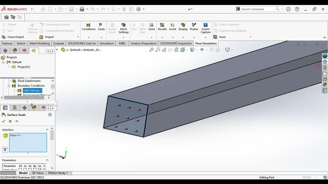 Duct Analysis in Solidworks Flow Simulation - YouTube