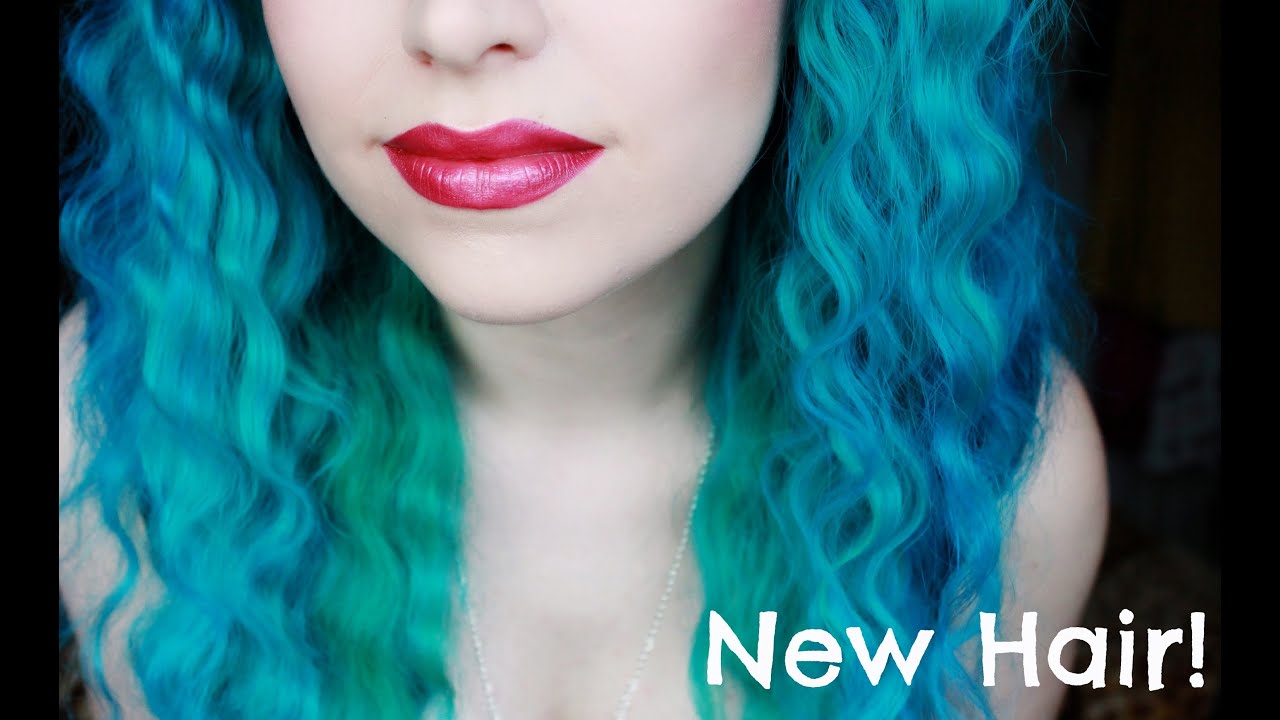 New Hair! | Turquoise and Green | Short FAQ - YouTube