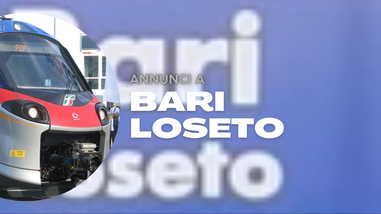 Annunci alla Stazione di Bari Loseto - YouTube