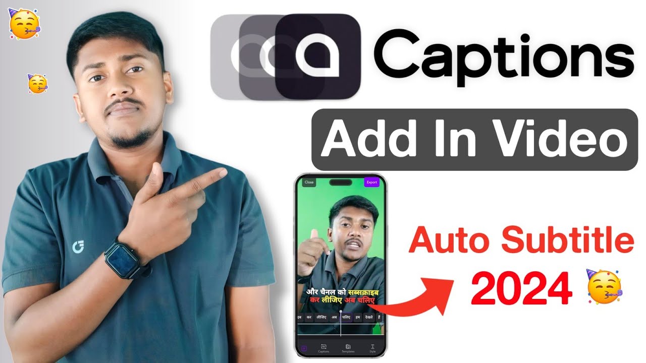 How to add caption in video | Auto caption in one click 😱 2024 - YouTube