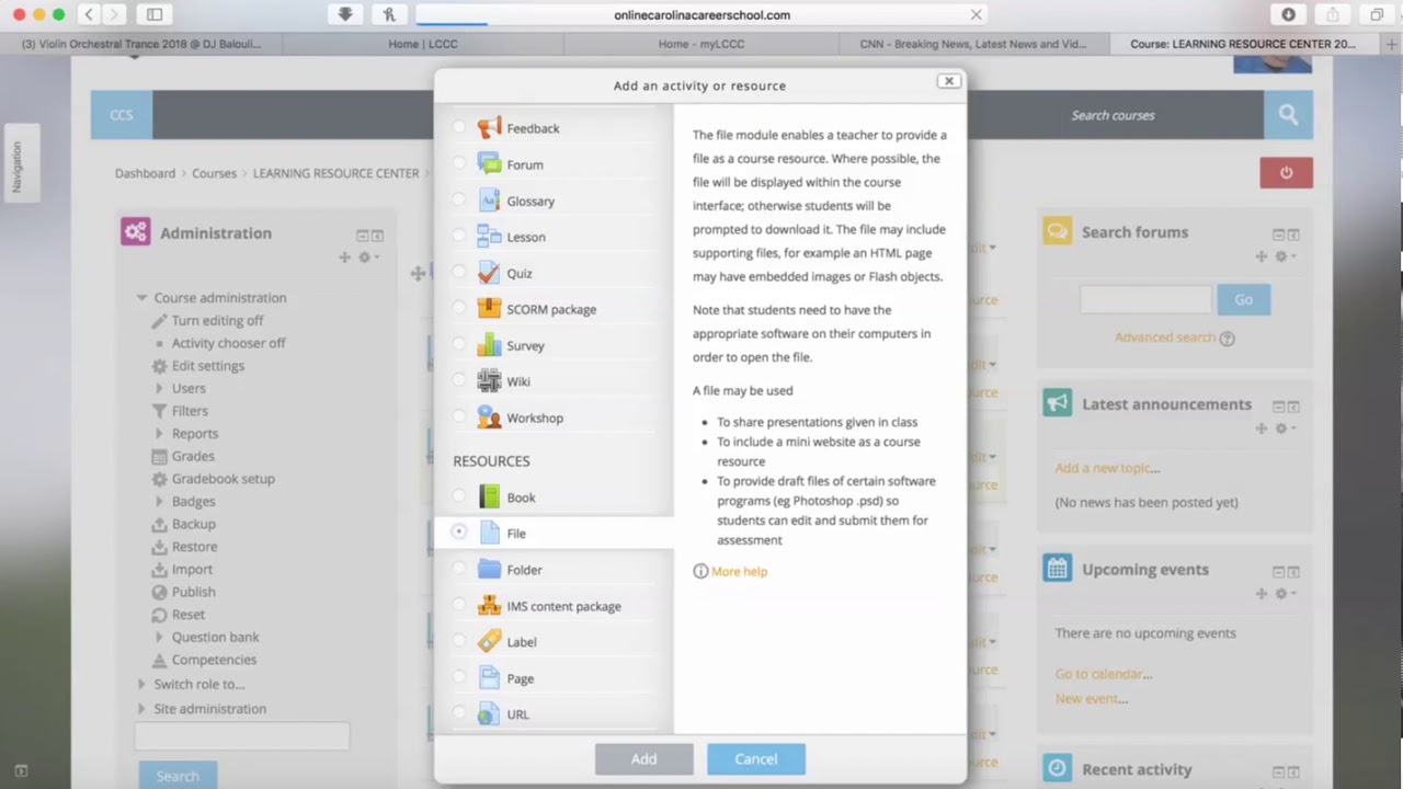 Uploading PDF to Moodle - YouTube