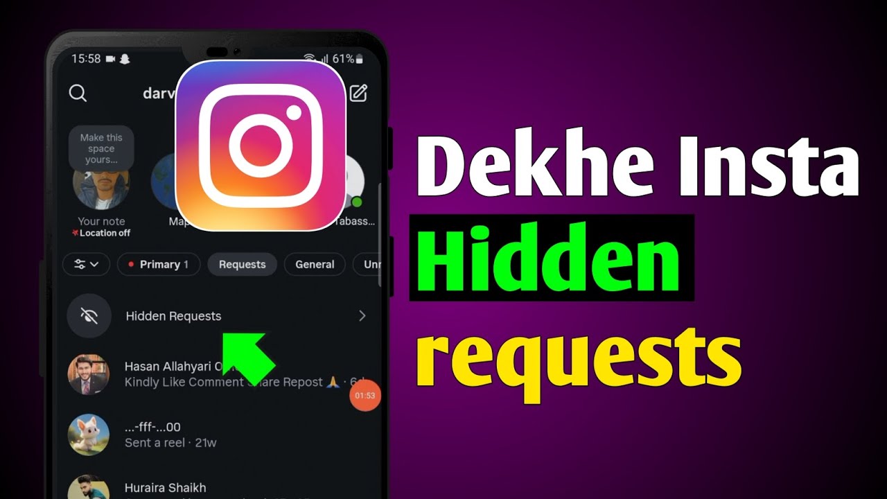 Instagram Hidden Message Requests Kaise Dekhe | DM Requests Trick - YouTube
