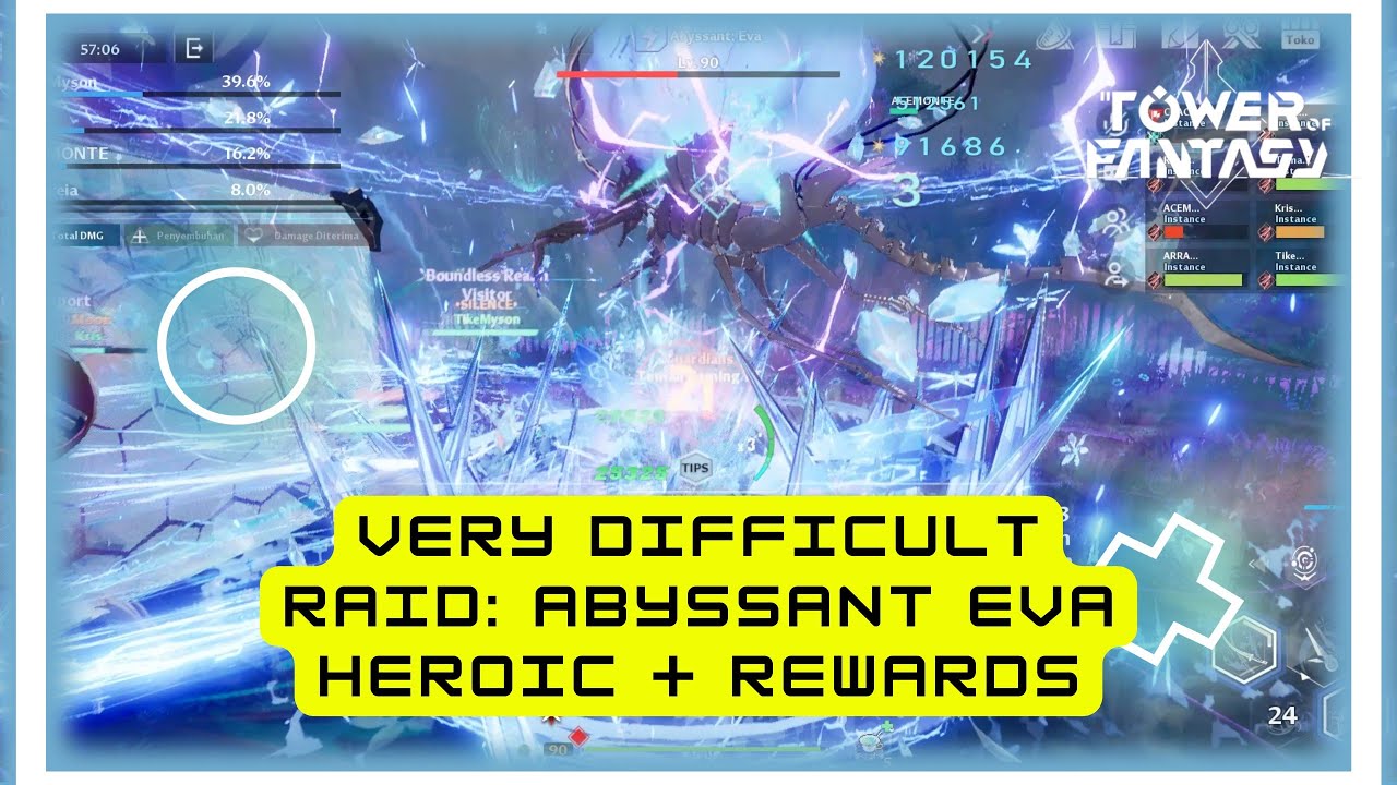 [TOWER OF FANTASY] RAID ABYSSANT EVA HEROIC + REWARDS - YouTube