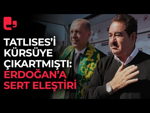 Mitingde İbrahim Tatlıses’i kürsüye çıkartmıştı: Erdoğan’a sert eleştiri