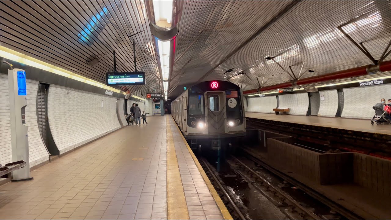 IND 63rd Street Line: R160 E and Queens bound R Trains at Roosevelt ...