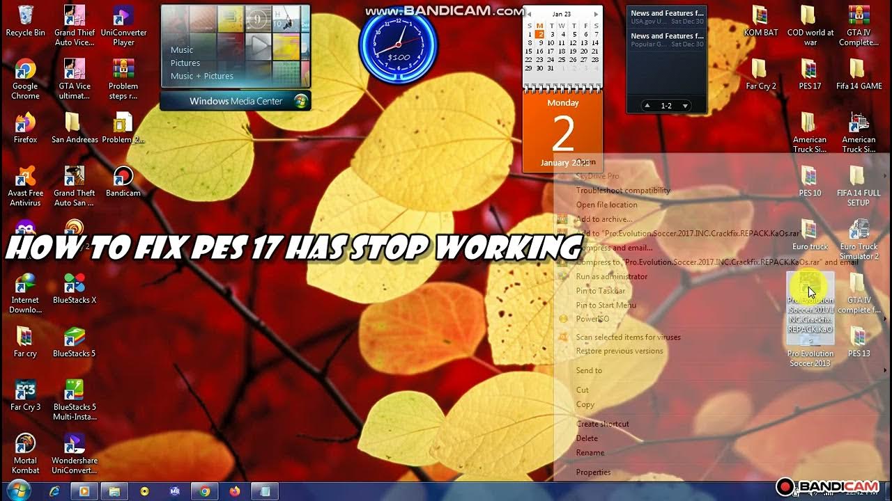How to fix pes 17 has stop working windows 7/8/10 - YouTube