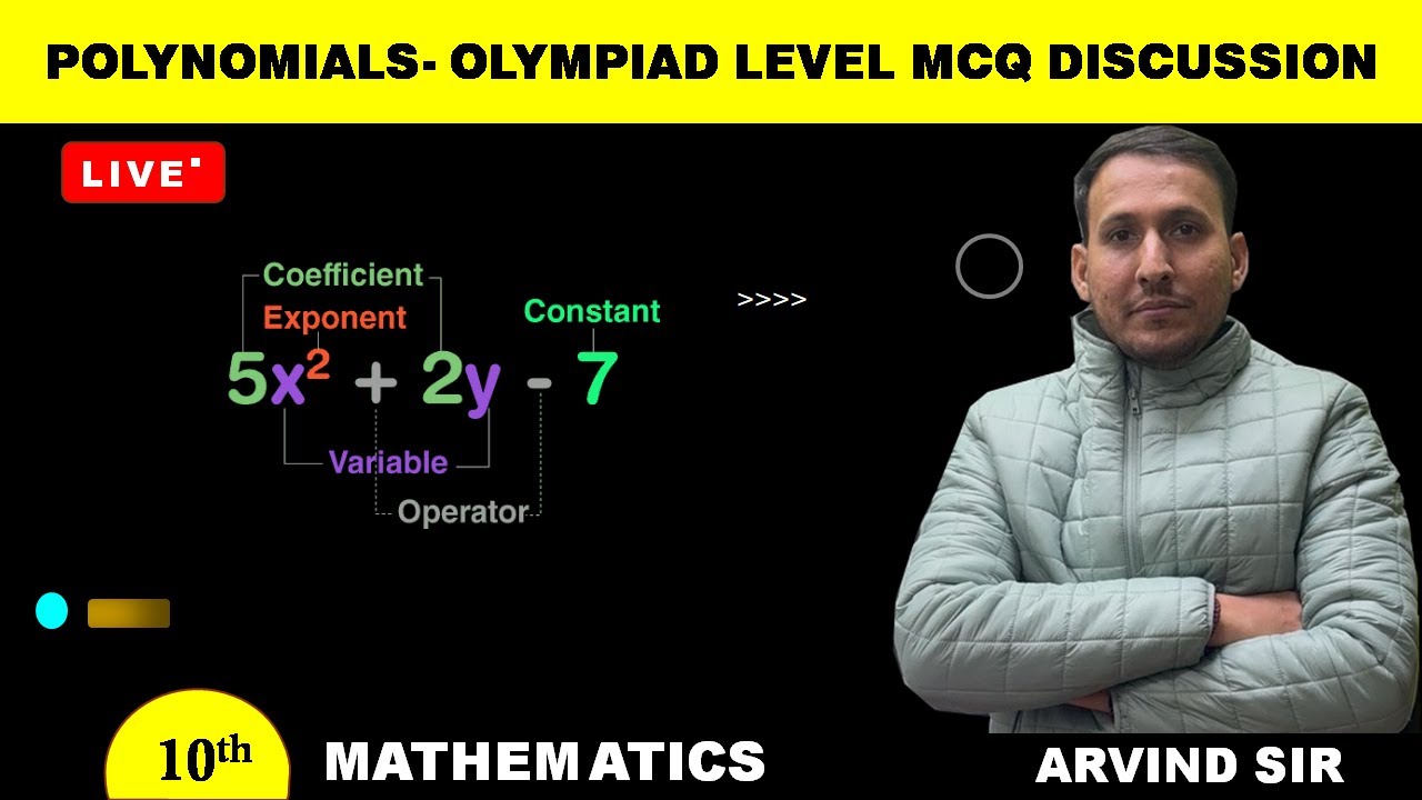 POLYNOMIALS PYQ DISCUSSION | CLASS X | MATHEMATICS | | ARVIND SIR - YouTube