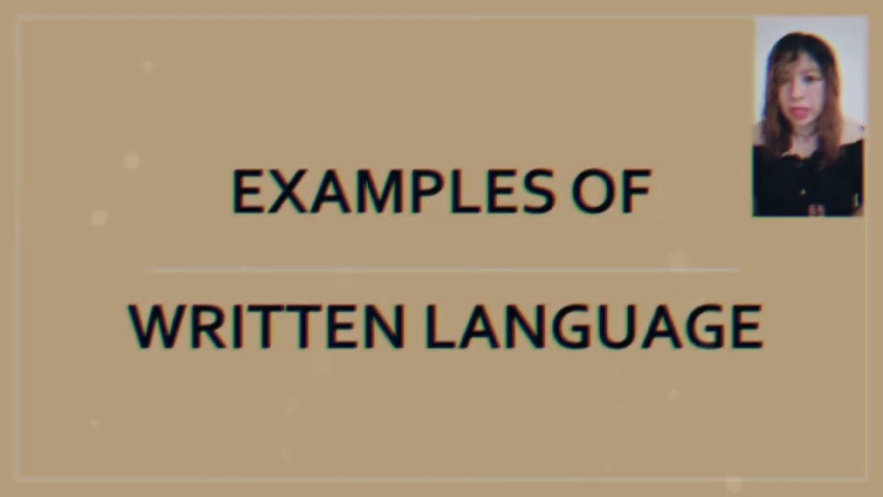 Examples Of Written Language Applied Linguistics YouTube Examples Of Written Language Applied Linguistics YouTube