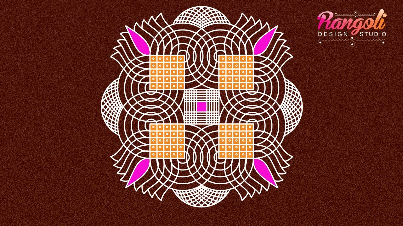 Easy Mandala Rangoli | Mandala art | Mandala Muggu | easy Lines muggu ...