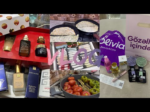 İSPANİYADAN KOSMETİKA və OLİVİA SİFARİŞİ📦YAĞIŞLI HAVADA QUTAB🫓EVİMİZVLOG