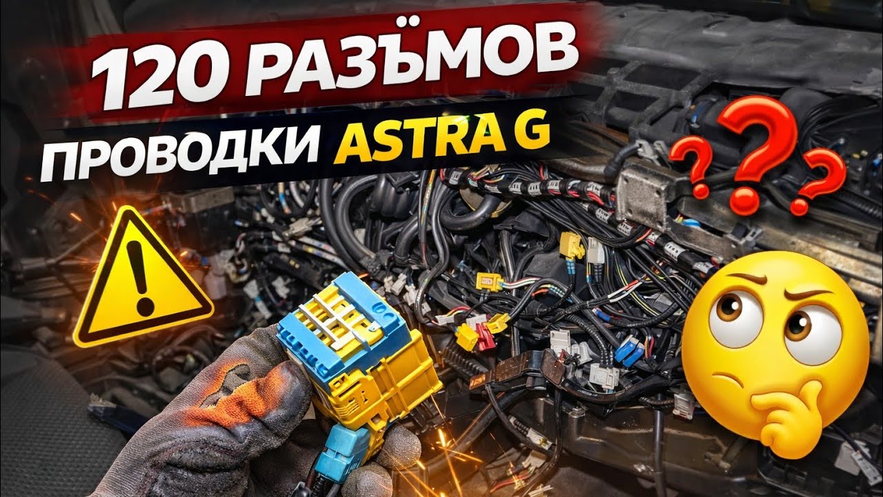 120 разъемов проводки Astra G - YouTube