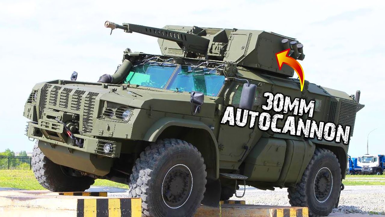 The MRAP that can engage Helicopters Typhoon VDV K 4386 - YouTube