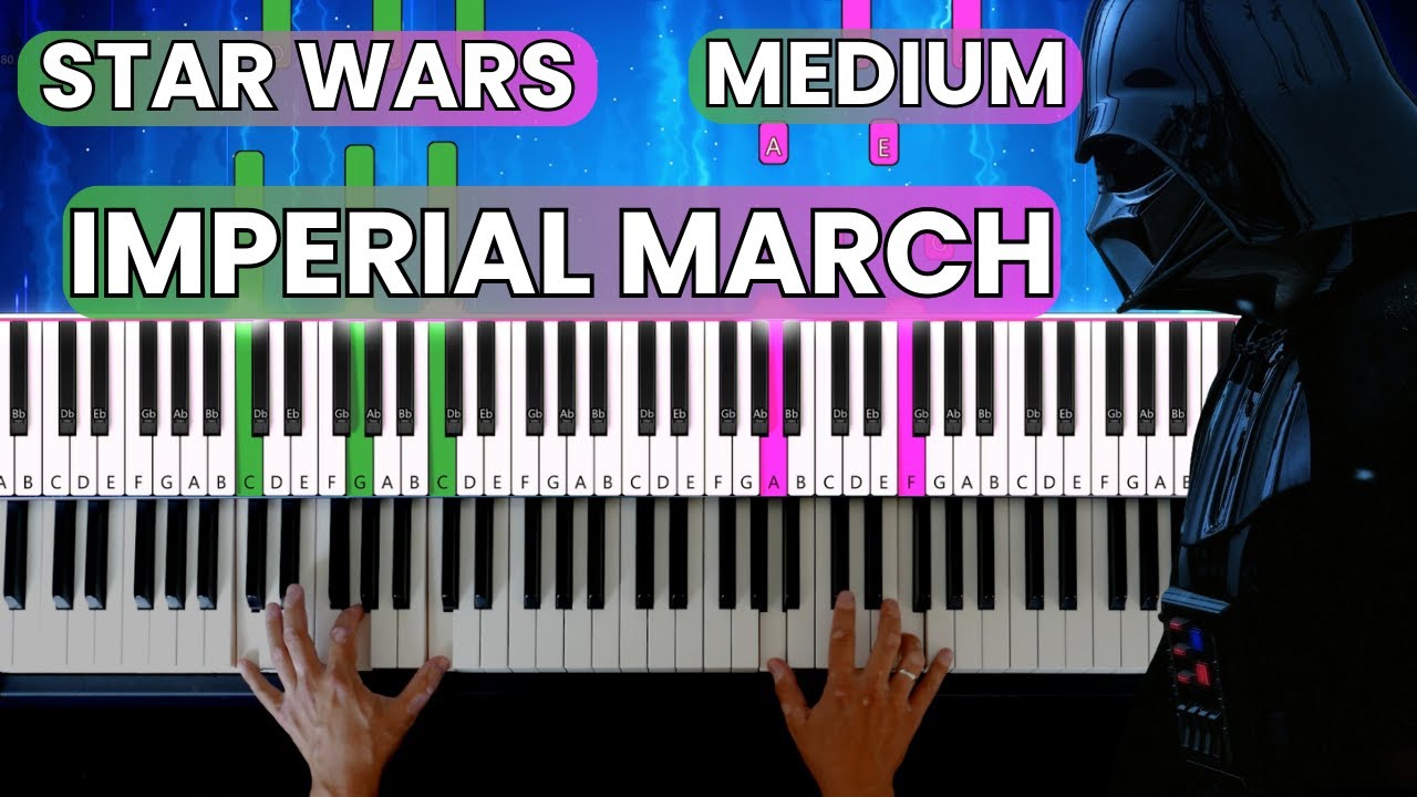 Imperial March' From Star Wars On Piano – Piano Tutorial Medium | Learn ...