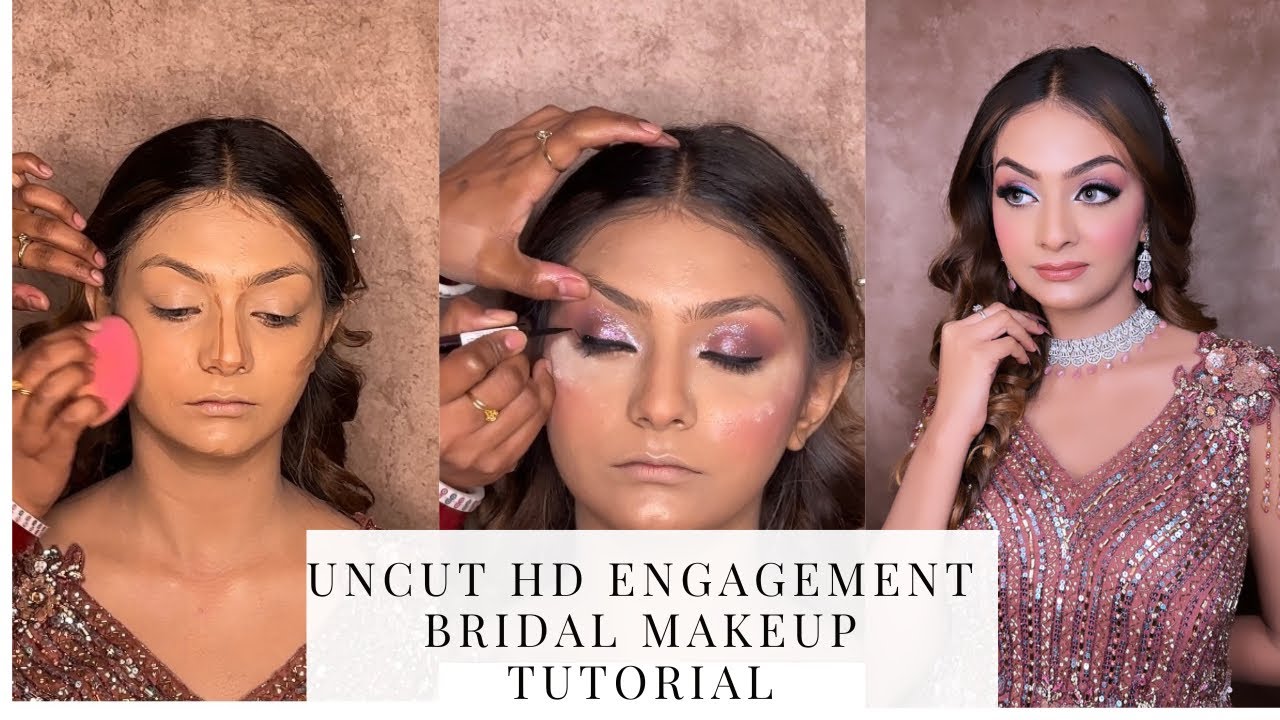 UNCUT HD ENGAGEMENT FULL GLAM MAKEUP TUTORIAL ♥️🫶 - YouTube