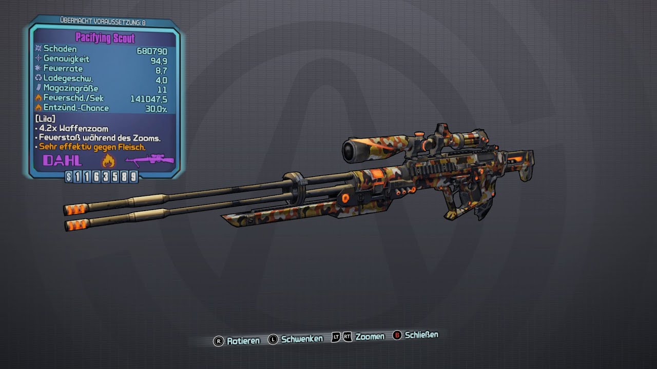 Borderlands 2 - Dahl Sniper Rifles: Scout - YouTube