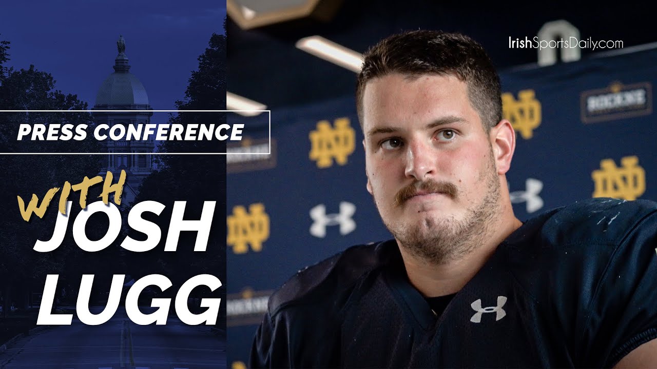 Notre Dame OL Josh Lugg on Focus & QB Drew Pyne - YouTube