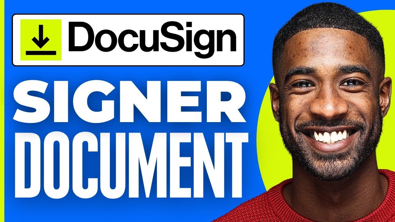 Comment Signer Sur Docusign ( 2024 ) - YouTube