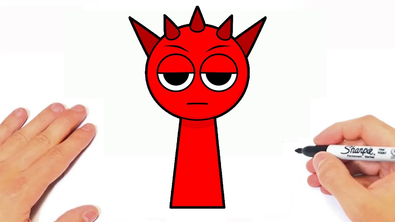 How to Draw sprunki reddy red | Incredibox Sprunki - YouTube