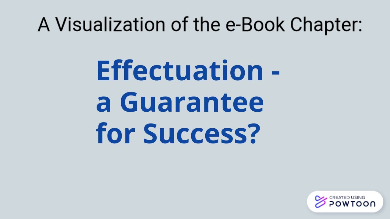 The 4-5 Key Principles of Effectuation - YouTube