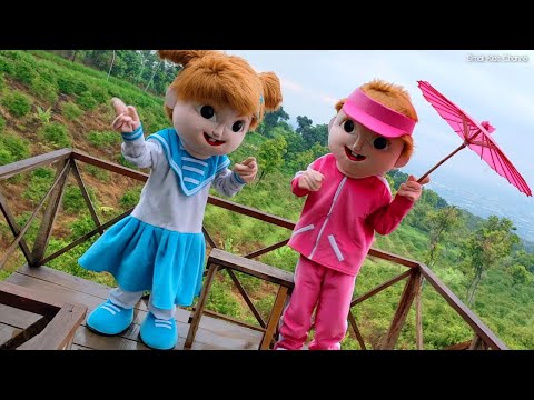 Badut Marsha Payung Badut Masha Pink & Blue Joget TikTok 💖💙