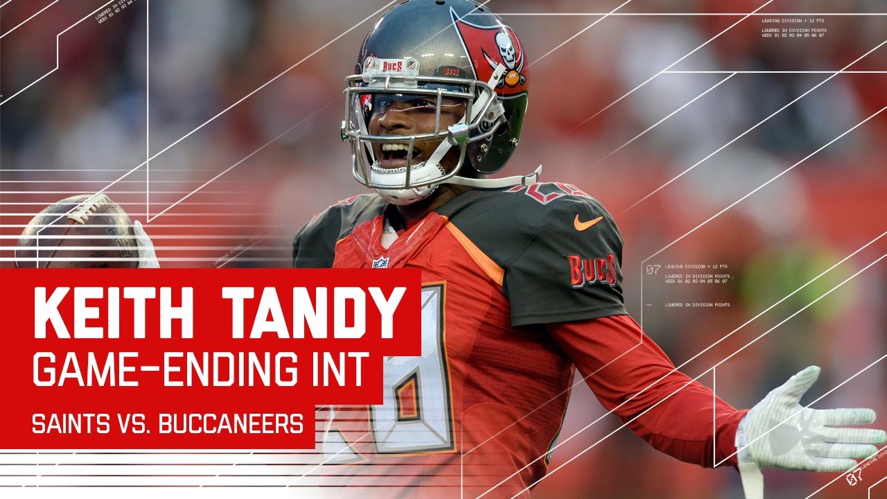Keith Tandy Intercepts Drew Bees to Seal the Win! | Saints vs ...