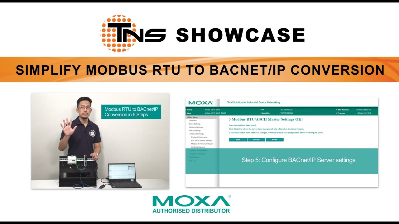 Simplify Modbus RTU to Bacnet/IP conversion in 5 steps with Moxa Mgate ...