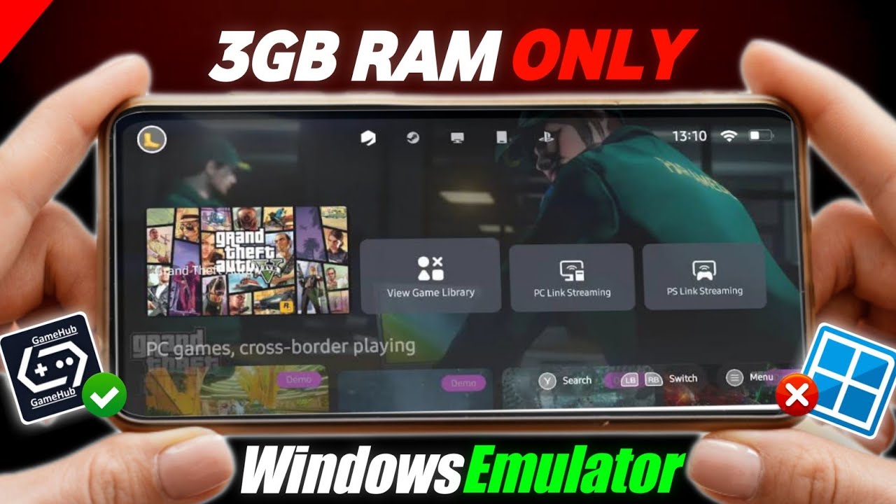 I Tried Game Hub Emulator on My 3GB RAM Phone – Can It Run GTA 5? - YouTube